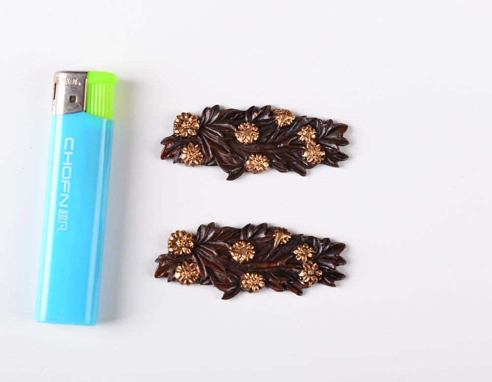 Brass Plated Gold/Silver Menuki For Japanese Samurai Swords MEG11 – SHIJIAN