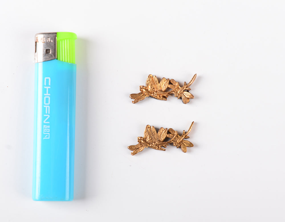 Brass Plated Gold/Silver Menuki For Japanese Samurai Swords MEG13 – SHIJIAN